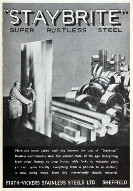 Firth-Vickers Stainless Steels - Graces Guide