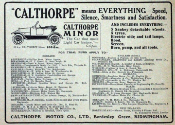 Calthorpe Motor Co - Graces Guide