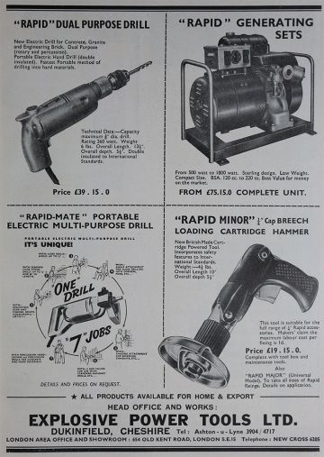 Explosive Power Tools - Graces Guide