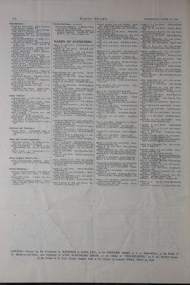 Engineering 1947 Jul-Dec: Index: Patent Record - Graces Guide