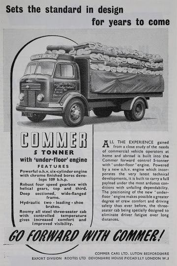 Commer: Lorries - Graces Guide