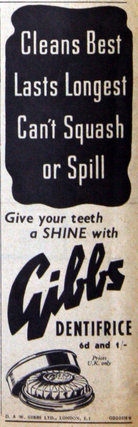 Gibbs Toothpaste - Graces Guide