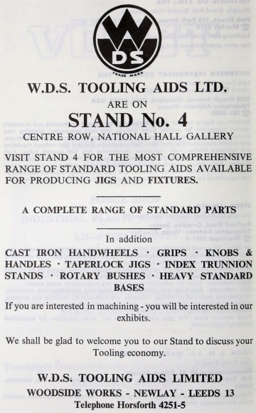 W. D. S. Tooling Aids - Graces Guide