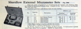 Shardlow Micrometers - Graces Guide