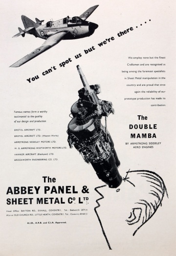 Abbey Panel and Sheet Metal Work Co - Graces Guide