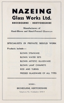 Nazeing Glass Works - Graces Guide