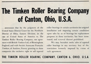 Timken Roller Bearing Co - Graces Guide