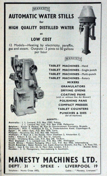 Manesty Machines - Graces Guide