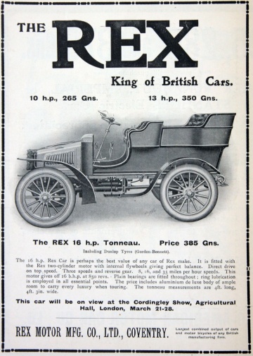 Rex Motor Manufacturing Co - Graces Guide