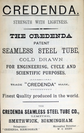 Credenda Seamless Steel Tube Co - Graces Guide