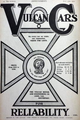 Vulcan Motor and Engineering Co - Graces Guide