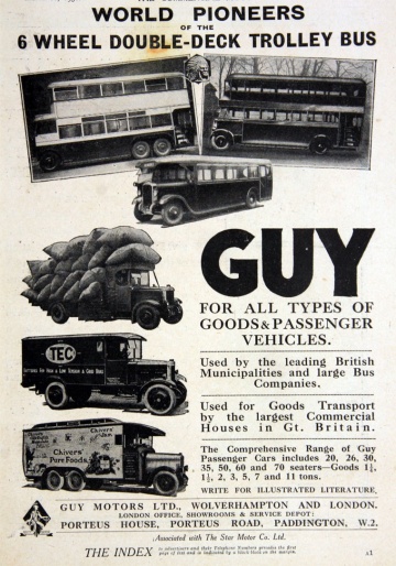 Guy Motors: Buses - Graces Guide