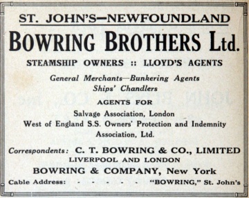 Bowring Brothers - Graces Guide