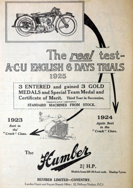 Humber: Motorcycles - Graces Guide