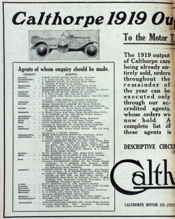 Calthorpe Motor Co - Graces Guide