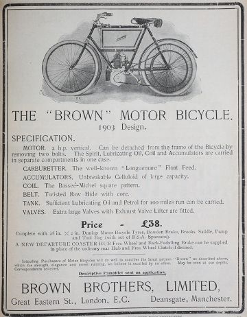 Brown Brothers: Motorcycles - Graces Guide