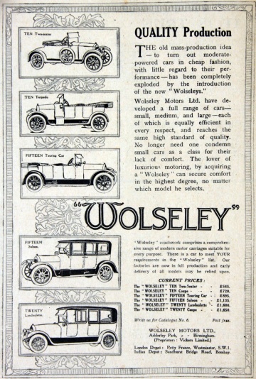 Wolseley - Graces Guide