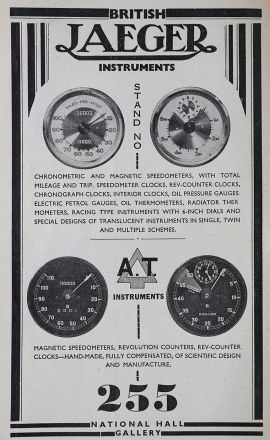 British Jaeger Instruments - Graces Guide