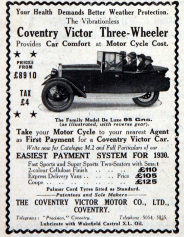 Coventry-Victor Motor Co - Graces Guide