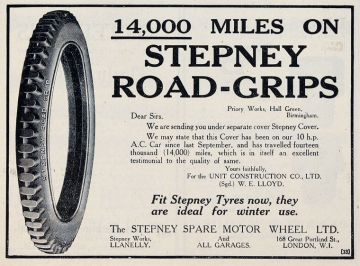 Stepney Spare Motor Wheel - Graces Guide