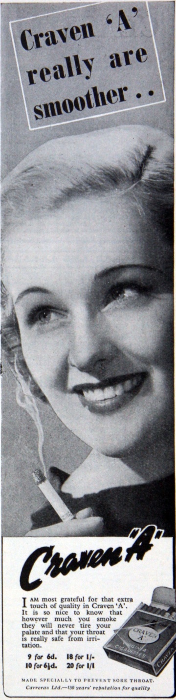 Craven A Cigarettes - Graces Guide