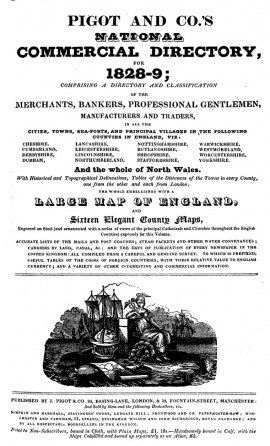 1828-29 Pigot's Directory - Graces Guide