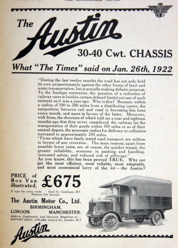 Austin: Commercial Vehicles - Graces Guide