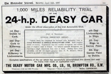 Deasy Motor Car Manufacturing Co - Graces Guide