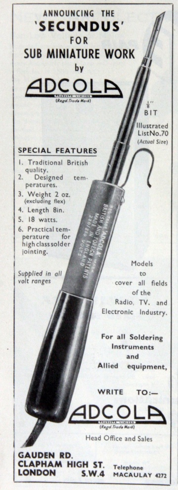 Adcola Products - Graces Guide