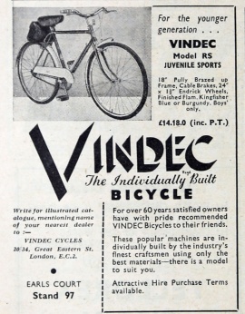 Vindec Cycles - Graces Guide