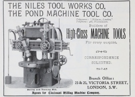 Niles Tool Works Co - Graces Guide