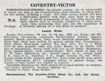 Coventry-Victor Motor Co - Graces Guide