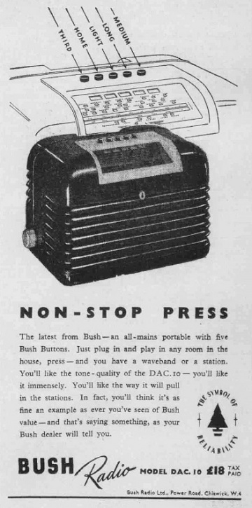 Bush Radio: Radios - Graces Guide