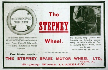 Stepney Spare Motor Wheel - Graces Guide