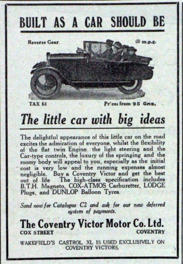 Coventry-Victor Motor Co - Graces Guide